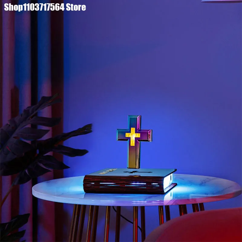 Selling-art-light-luxury-magnetic-levitation-cross-table-lamp-base ...