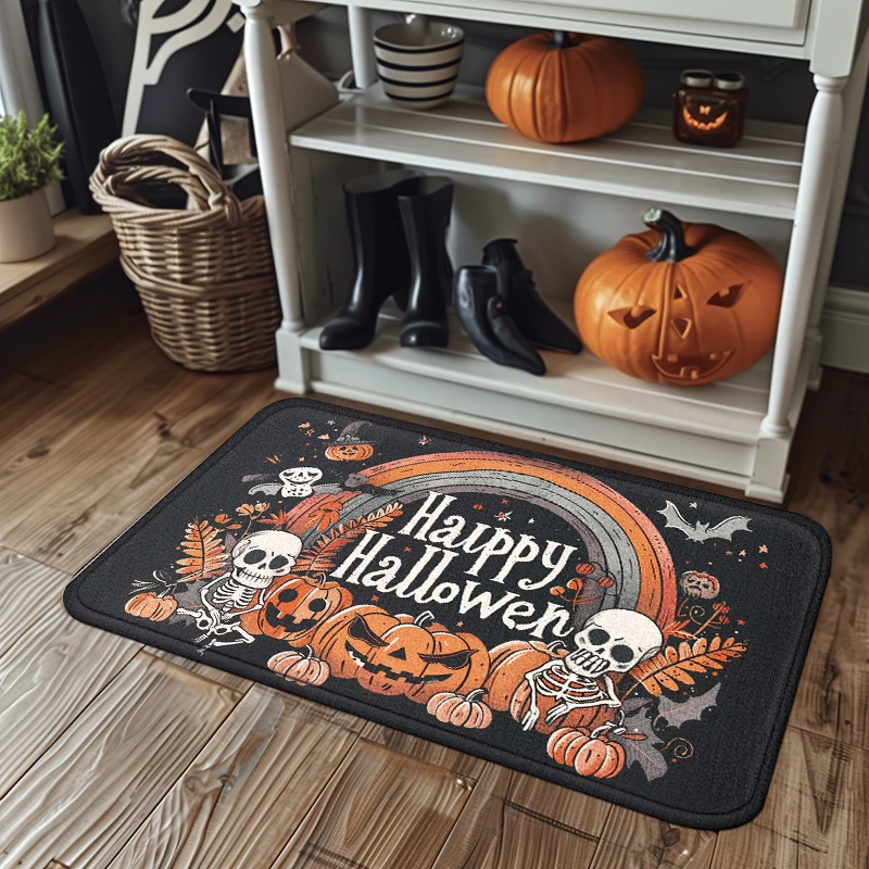 1pc-Halloween-Floor-Mat-Non-slip-Anti-fouling-Kitchen-Mats-Pumpkin ...