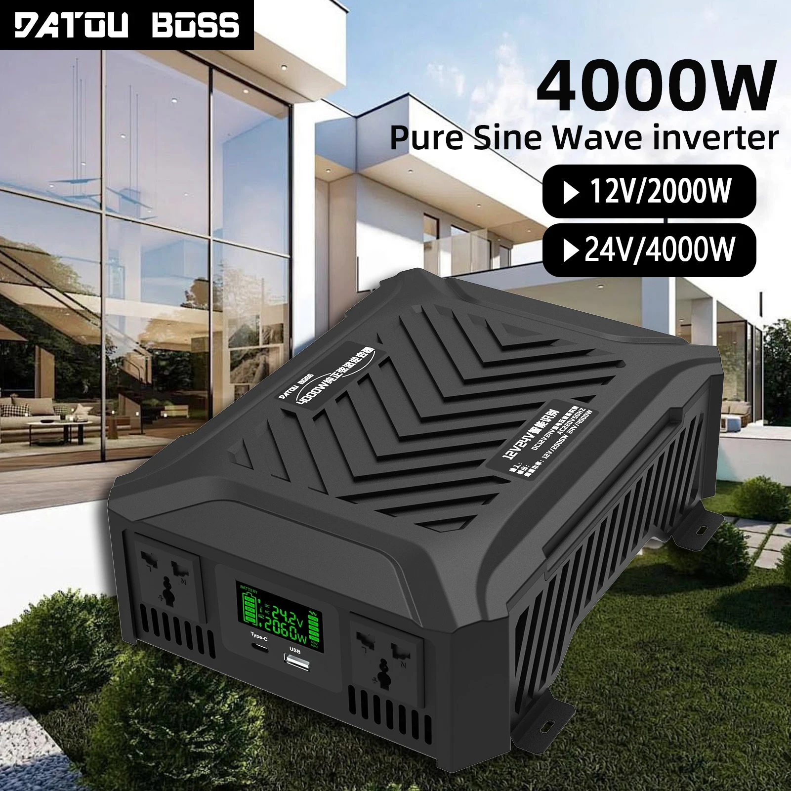 DATOUBOSS-Inversor-de-Onda-Senoidal-Pura-Convers-o-Low-Loss-Identifica ...