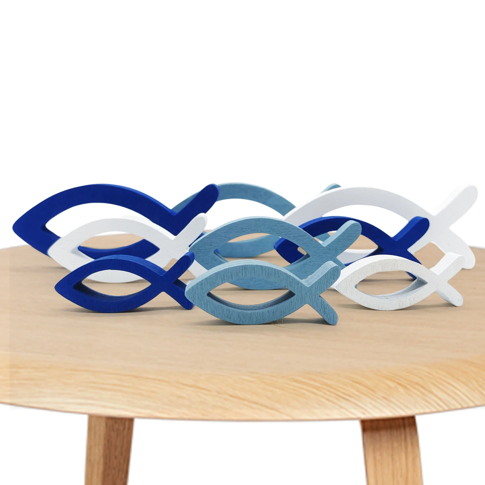 Wooden-Fish-Wall-Art-Handcrafted-Ocean-Fish-Wall-Decor-with-9-Random ...