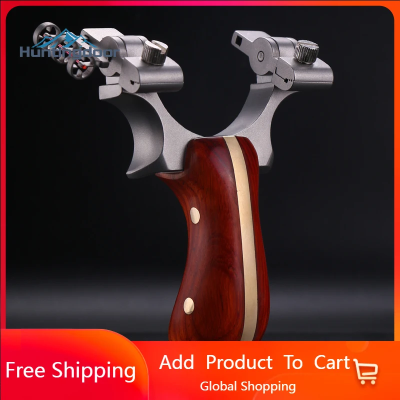 Professional slingshot for shooting with aiming point portable metal ...