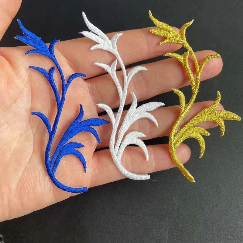 8-5-4CM-8PC-4Pair-Fabric-Flowers-Patch-Thermocollants-Antler-Embroidery ...