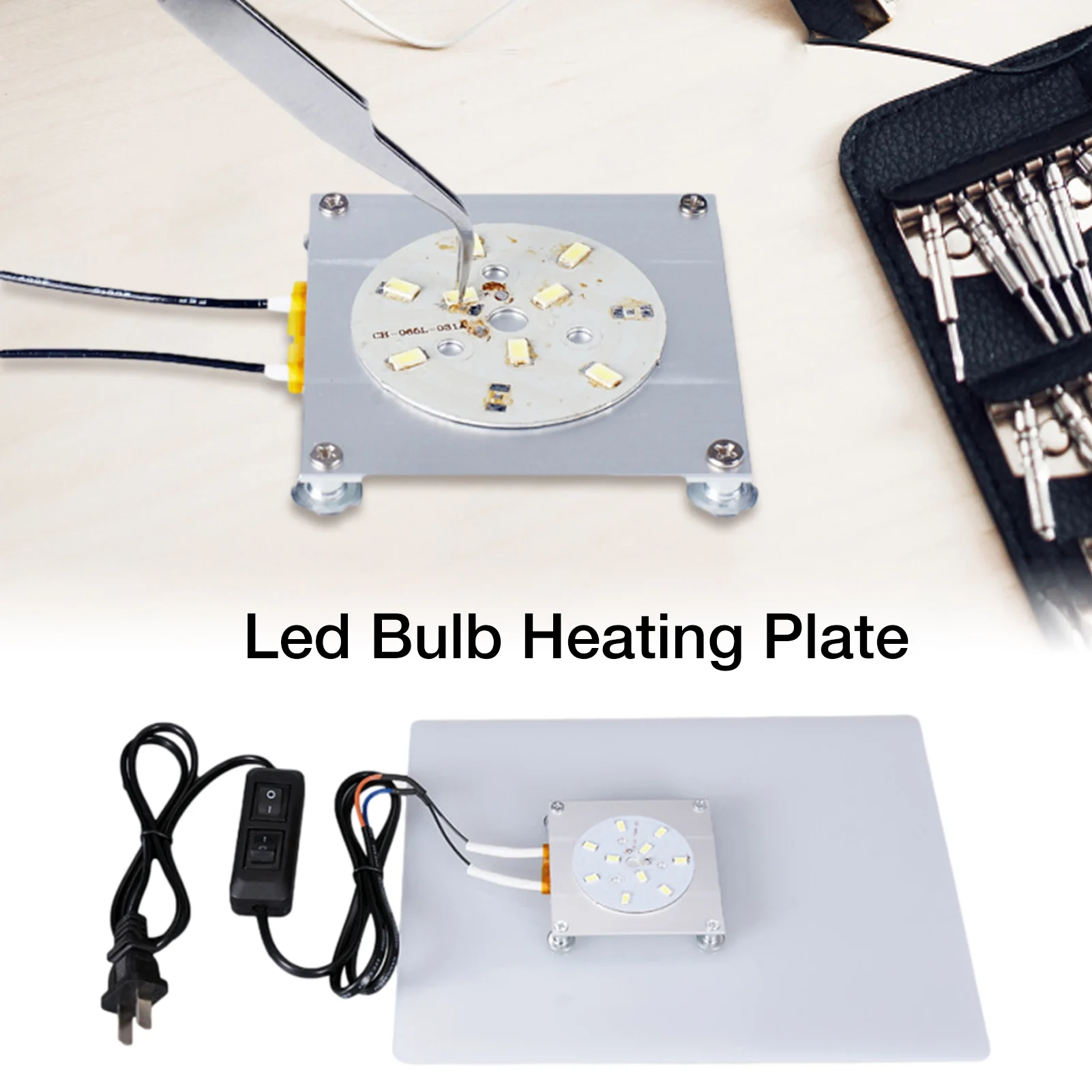 LED-Bulb-Remover-PTC-Aluminum-Heating-Plate-BGA-Demolition-Chip-Welding ...