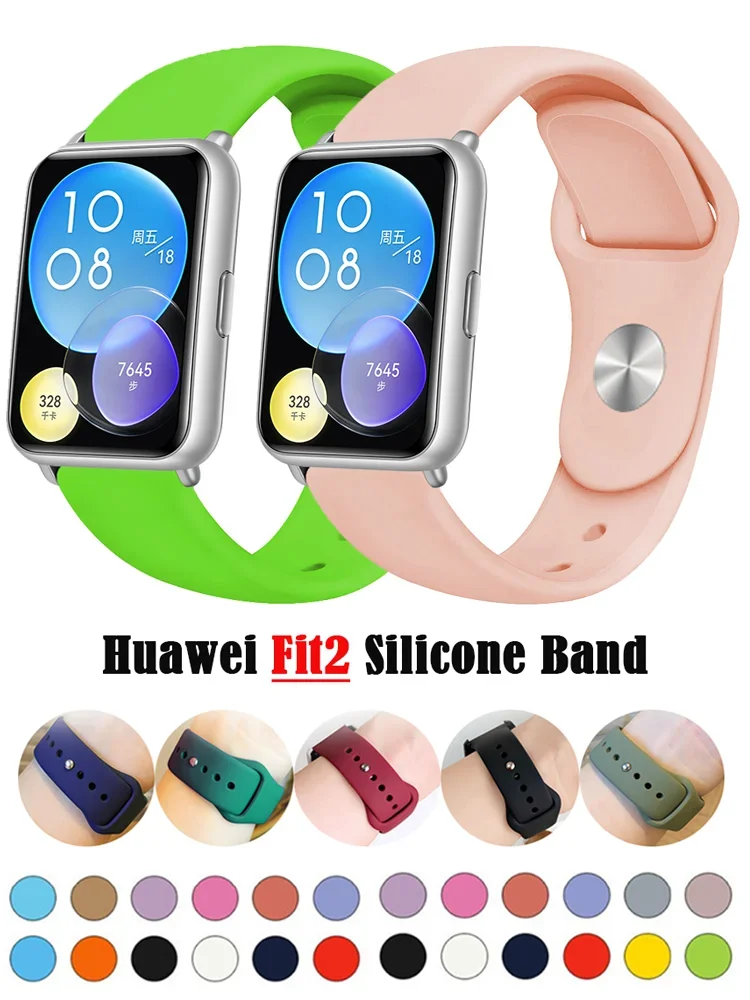 Sport-Band-For-Huawei-Watch-FIT-2-Smart-watch-Strap-Silicone-Wristband ...