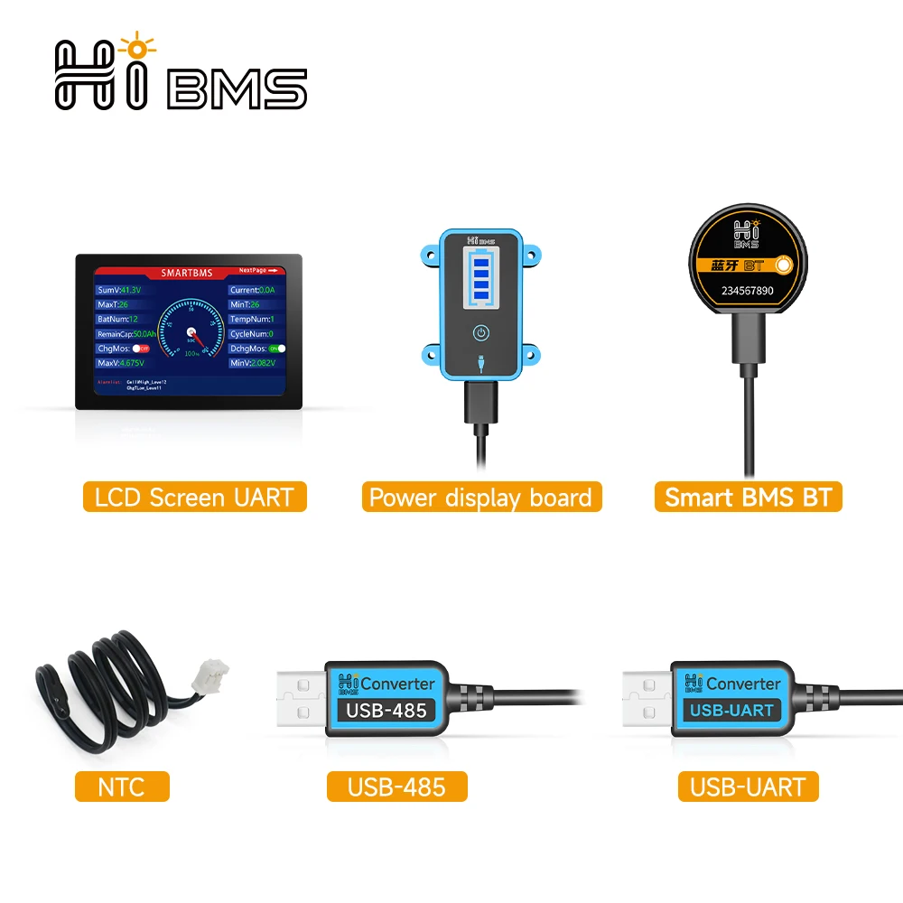 Heyo Smart Bms Accessory Bluetooth Bt Usb To Uart Rs485 Cables Module ...