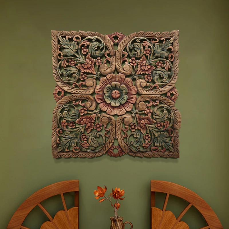 Vintage-Wall-Decorations-Pure-Handmade-Solid-Wood-Carving-Plaques ...
