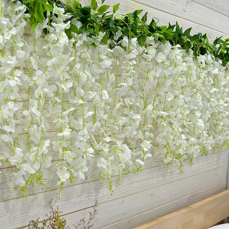 White-Fake-Flowers-Wedding-Decorations-Garden-Outdoor-Artificial-Flower ...