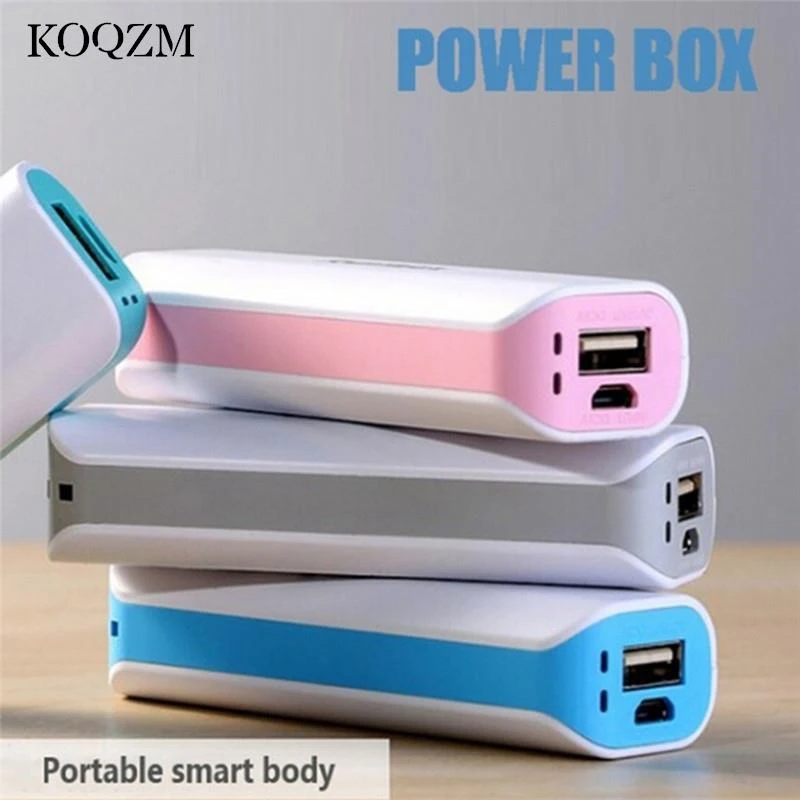 Mini Battery Bank Power Back Case Portable Cellphone 18650 Battery ...