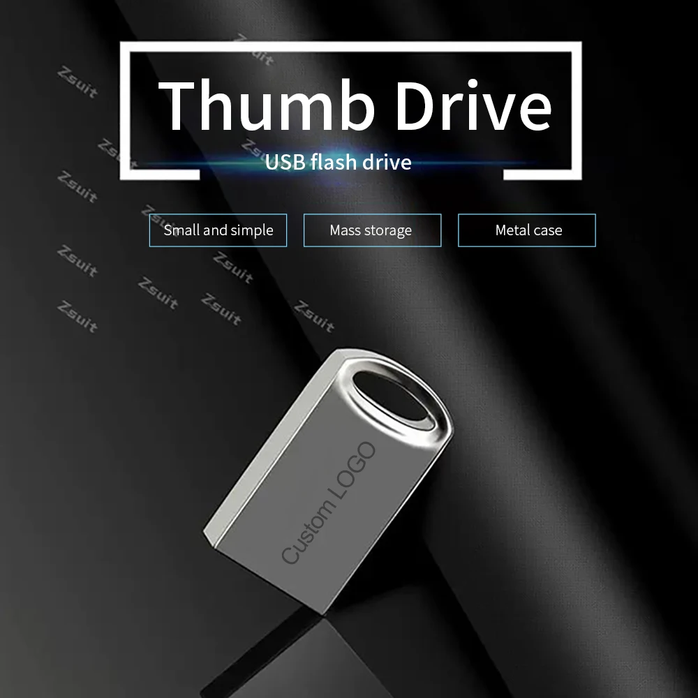 Zsuit 10 шт. USB-накопитель с металлической подарочной коробкой, 64 ГБ ...