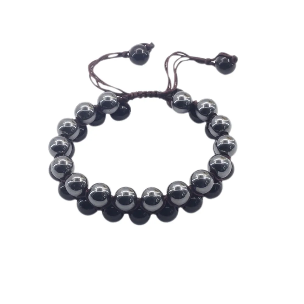 10mm-Natural-Obsidian-Hematite-Beaded-Bracelets-for-Men-Jewelry-DIY-Handmade-Woven-Bangle-Energy ...