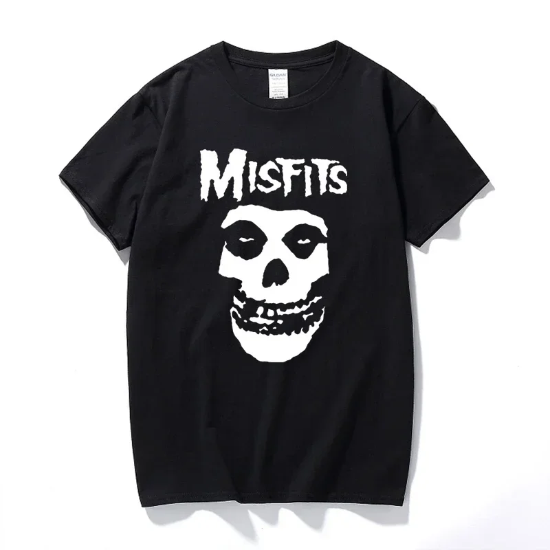 Punk-Skull-MISFITS-Graphic-T-shirts-Vintage-Hip-hop-Rapper-Rock-Roll ...