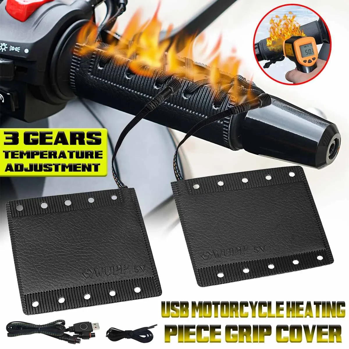 3-5-Gear-USB-Motorcycle-Heating-Handle-Cover-22-30MM-Heated-Cuffs ...