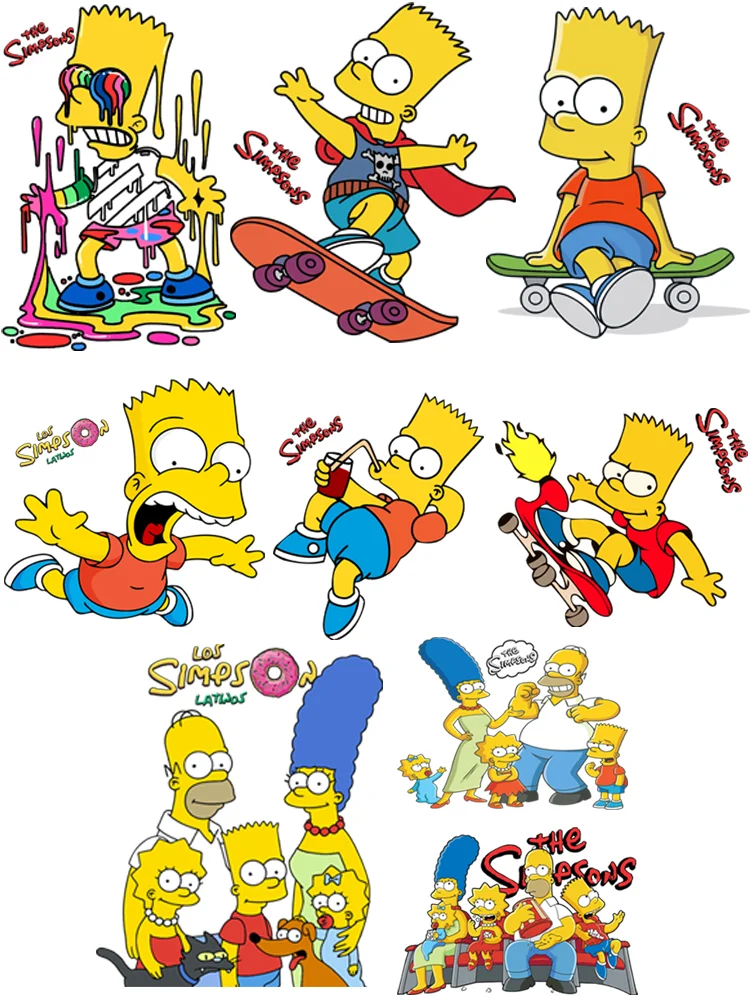 Simpson Iron Transfer | Iron Patches Simpsons | Applique Simpsons ...