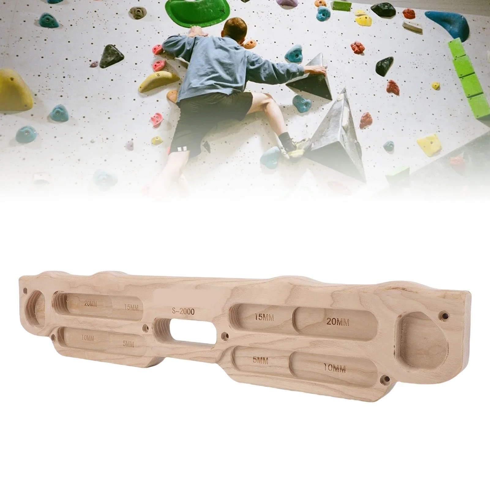 Wooden Rock Climbing Hangboard Training Climbing Fingerboard With ...