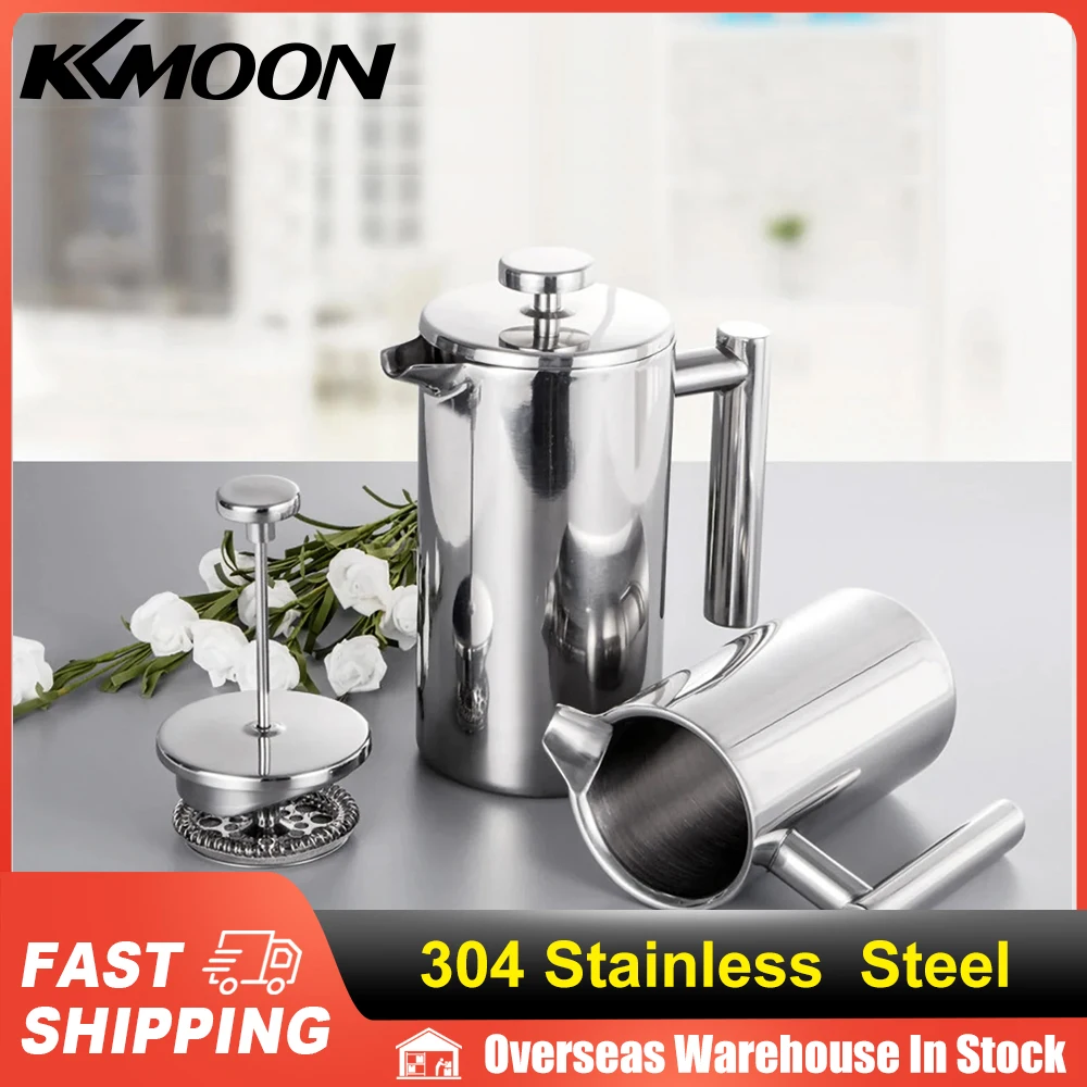 A-o-inoxid-vel-Hand-Made-French-Press-Pot-Double-Brewing-Coffee-Potes ...