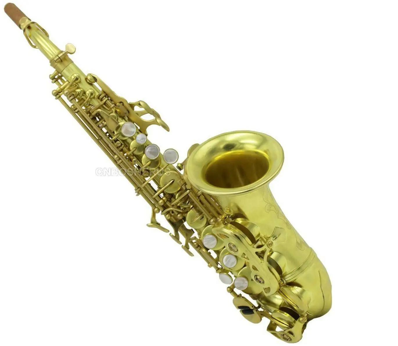 Raw Brass Curved Soprano Saxophone Unlacquer sax With Case - AliExpress 18