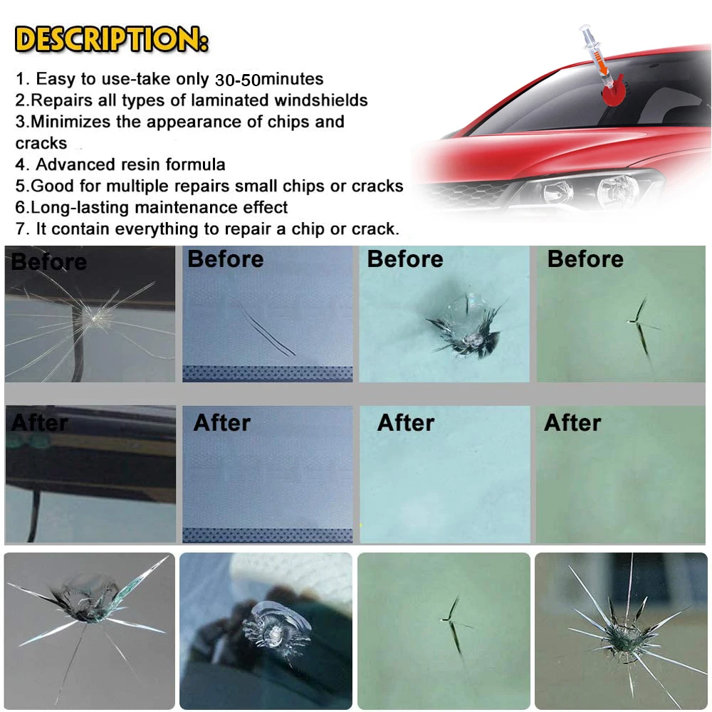 Windshield Crack Before After