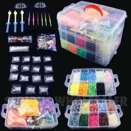 15000pcs-DIY-Hand-Made-Rubber-Bands-Twist-Loom-Set-Rubber-Loom-Bands ...