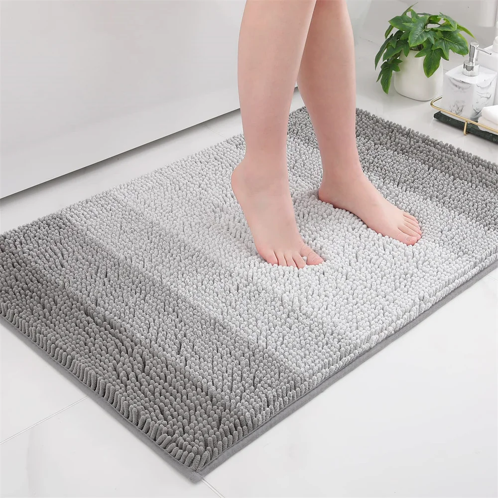 Olanly-Super-Absorbent-Bathroom-Rug-Luxury-Chenille-Bath-Rug-Plush-Non ...