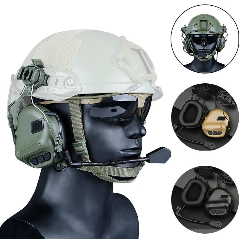 Tactical-Shooting-Headphones-for-Fast-Helmet-Hunting-Ear-Protection ...