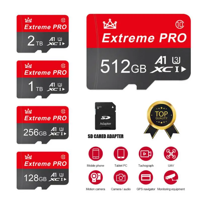 Tarjeta-de-memoria-Micro-TF-SD-para-tel-fono-100-Original-1TB-2TB-V30 ...