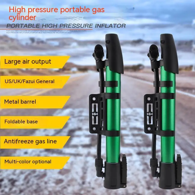 Mountain Bike Electric Vehicle Pump Mini Aluminum Alloy High Pressure ...