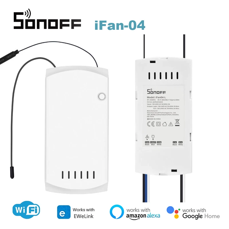 Sonoff Ifan03 Wifi Ceiling Fan And Light Switch Controller Support ...