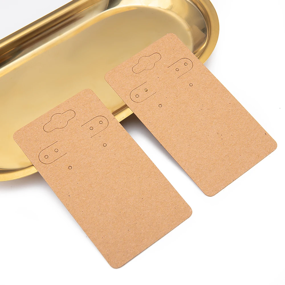 100-50pcs-Kraft-Paper-Jewelry-Cards-5x9cm-6-hole-Stud-Earring-Hanging ...