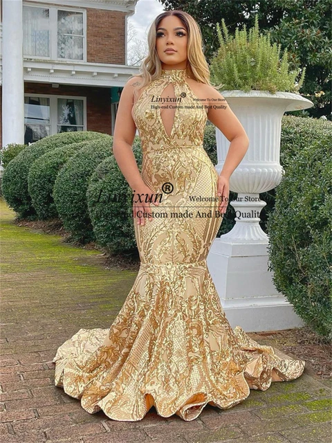 Gold Prom Dresses 2022 Mermaid