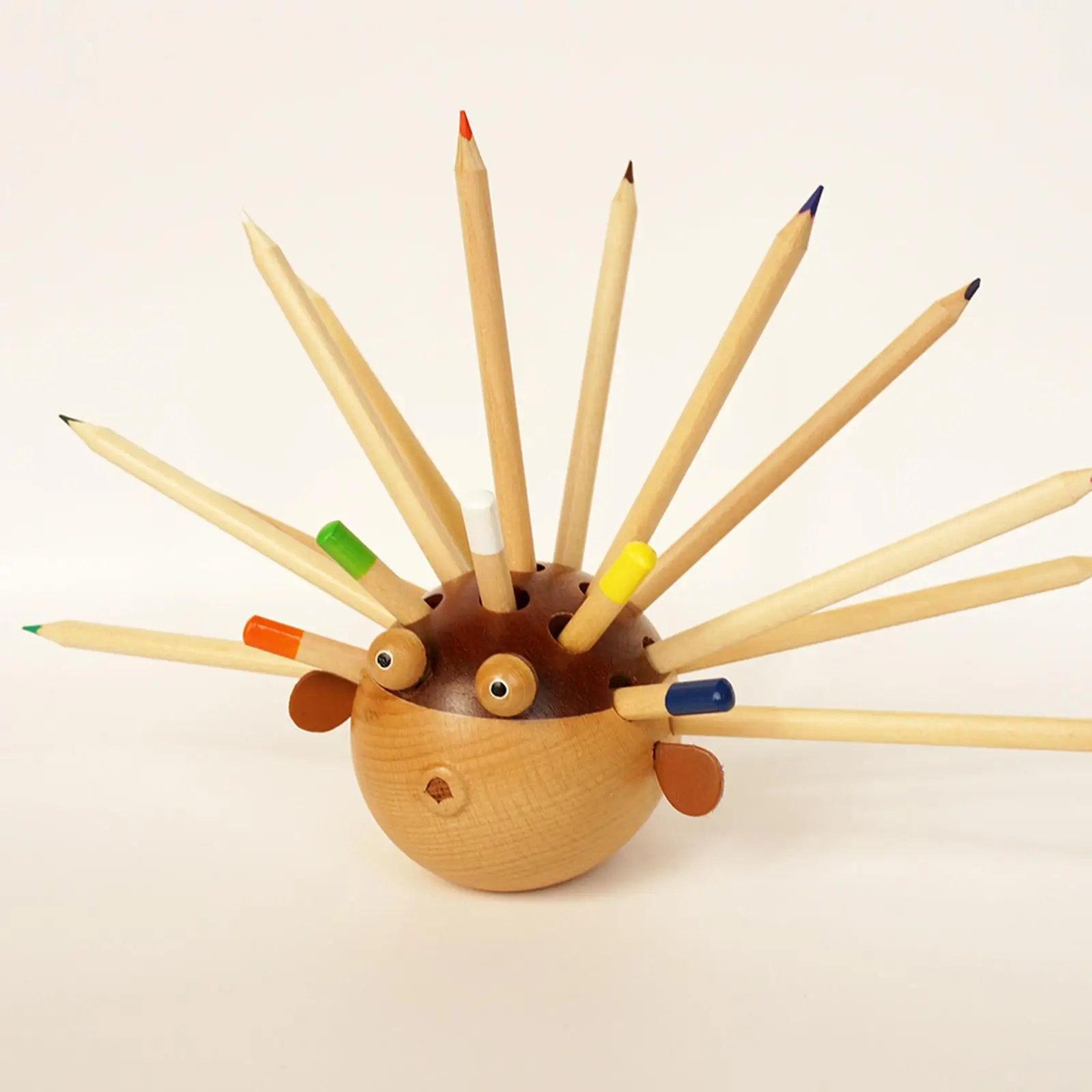 Wood-Pufferfish-Pen-Insert-Pencil-Holder-with-Holes-Versatile ...