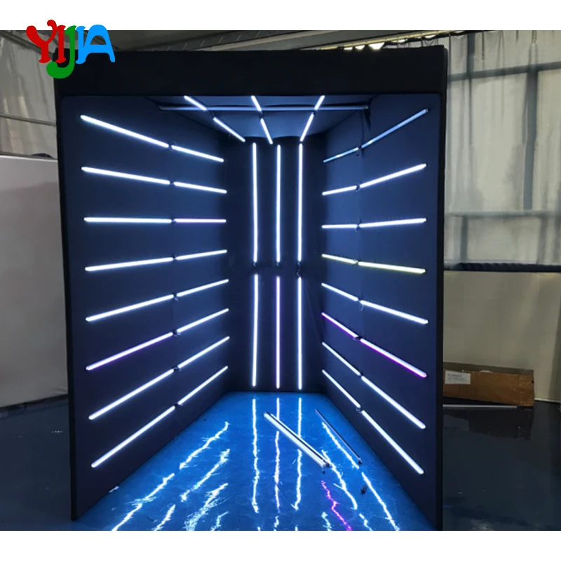 Custom Logo Portable Lightweight Vogue Photo Booth Led Enclosure Trade ...