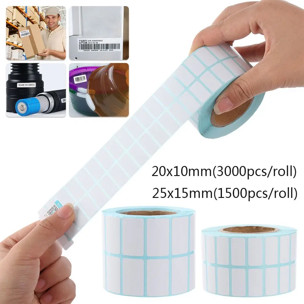 1500/3000pcs/Roll Adhesive Thermal Label Sticker Paper Supermarket ...