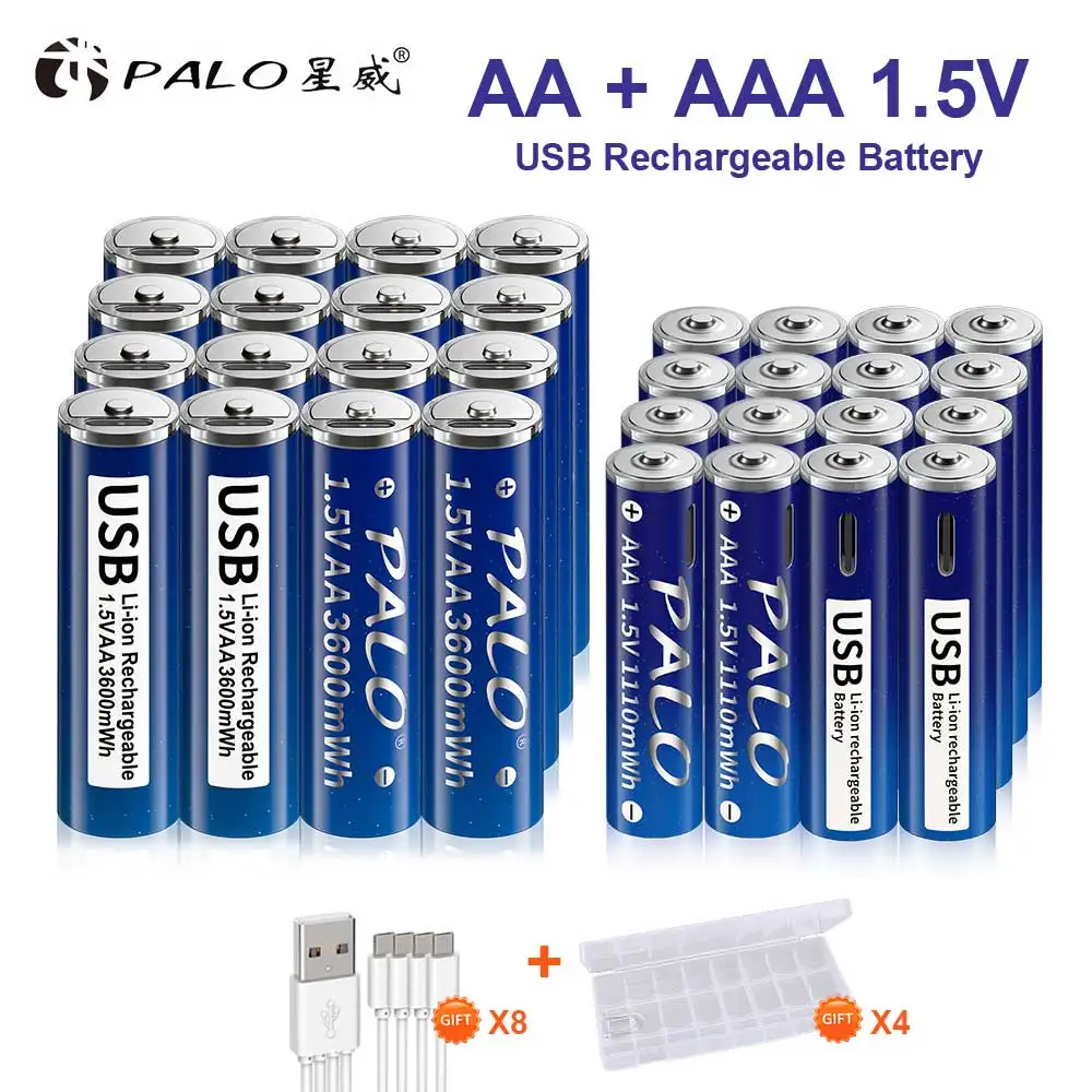 AA-AAA-USB-Rechargeable-Battery-1-5V-AA-3600mWh-AAA-1110mWh-li-ion ...