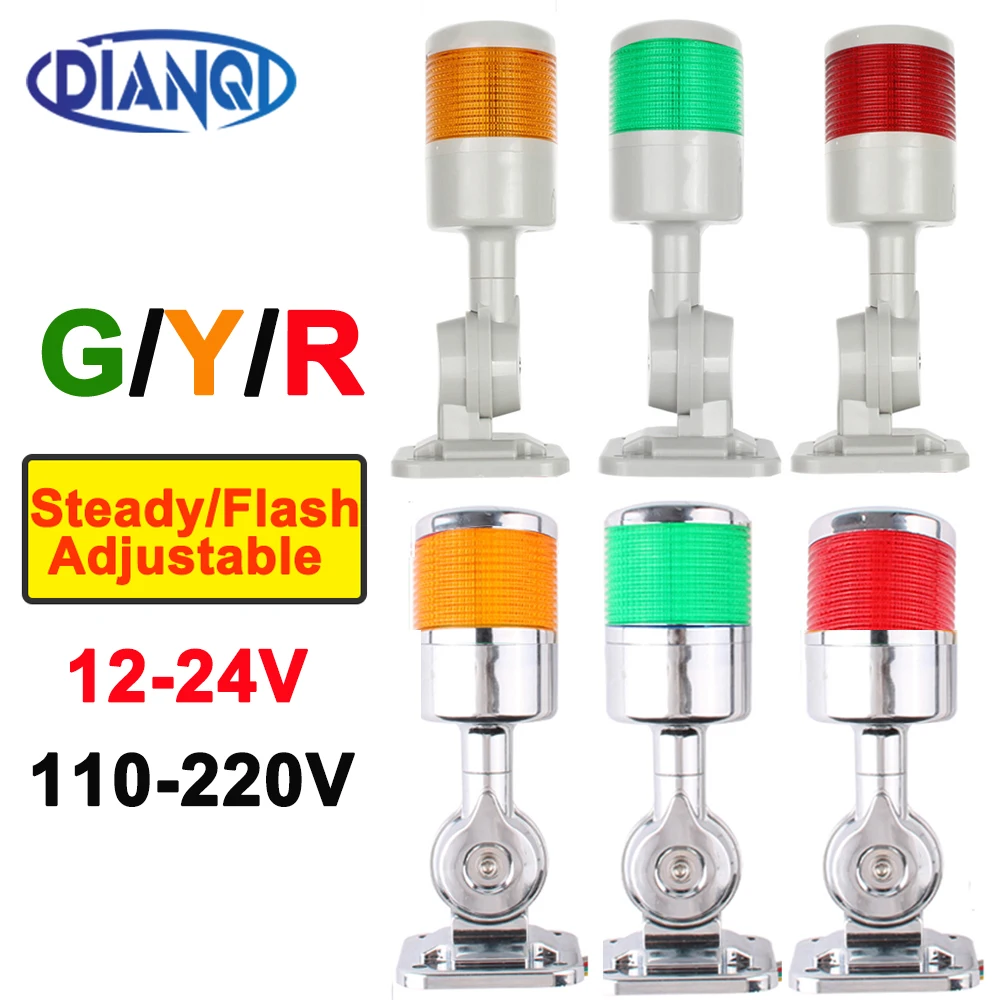 1-layer-Rotatable-180-Stack-light-Red-warning-light-industrial-for-CNC ...