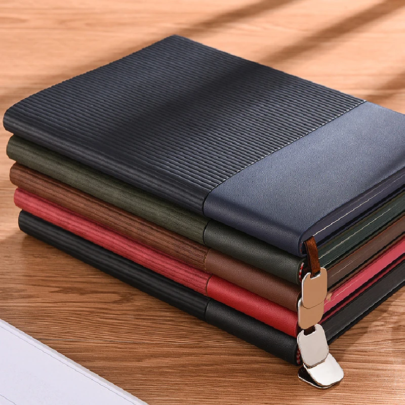 A5 Creative Splicing Two Color Notepad High End Pu Soft Leather ...