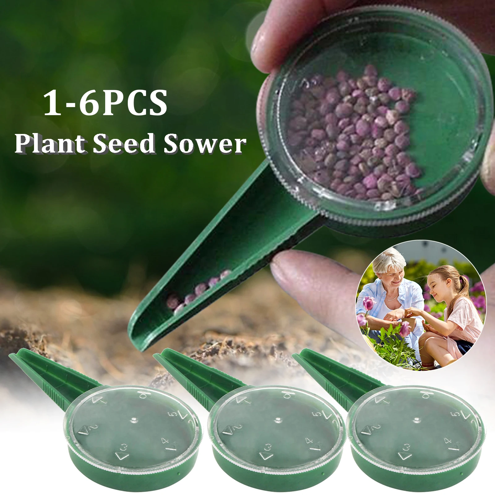 1-6pcs-5-File-Adjustable-Plant-Seed-Sower-Planter-Hand-Held-Flower ...