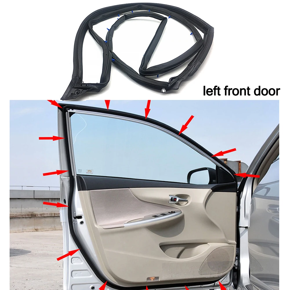 Front-Left-Car-Door-Weatherstrip-Rubber-Moulding-Seal-Strip-For-Toyota ...