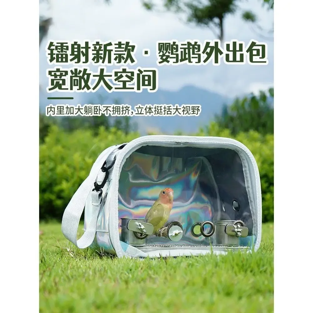 Large-Parrot-Carrier-Bag-Portable-Bird-Cage-for-Outdoors-Summer-Bird ...
