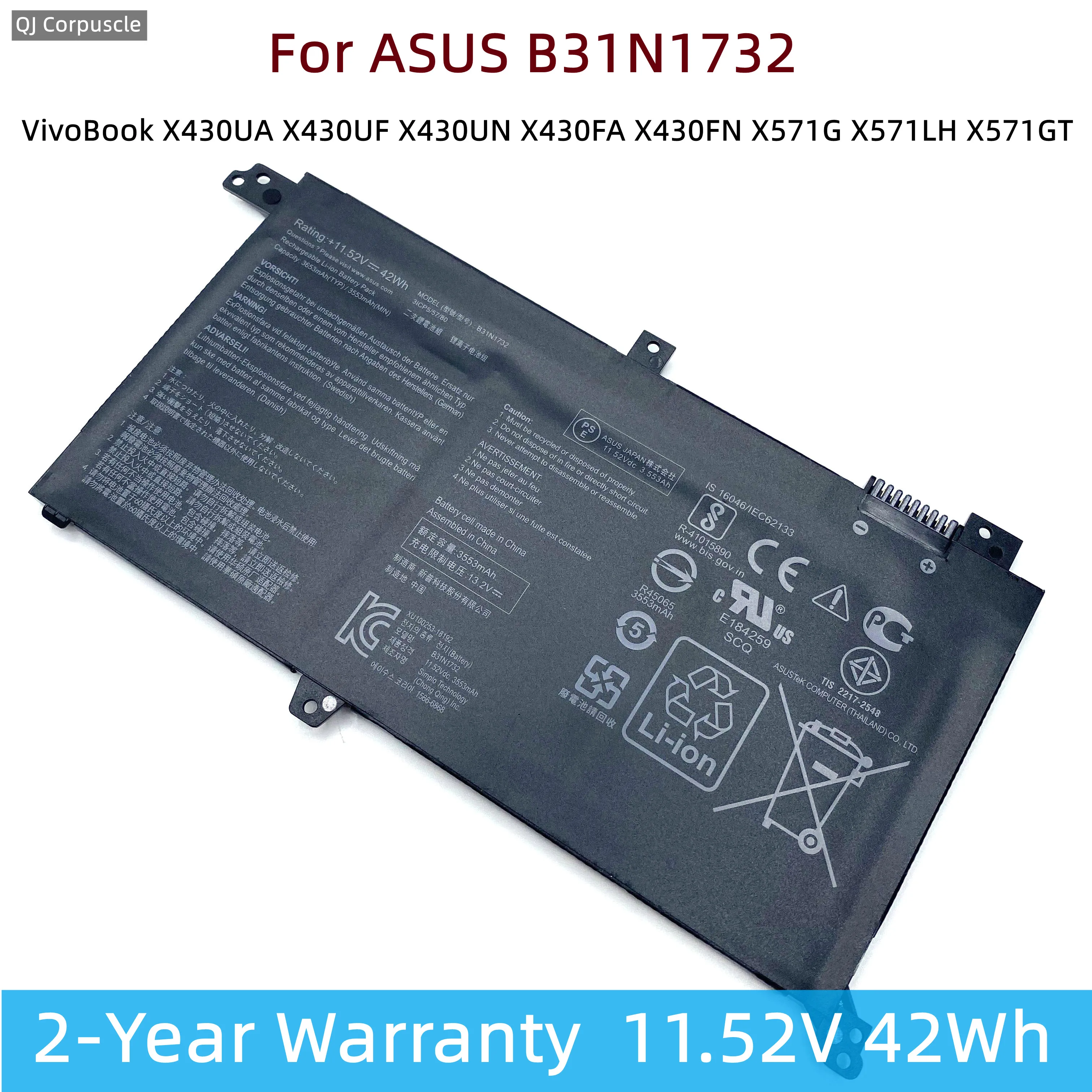 ASUS-VivoBook-X430UA-X430UF-X430UN-X430FA-X430FN-X571G-X571LH-X571GT ...