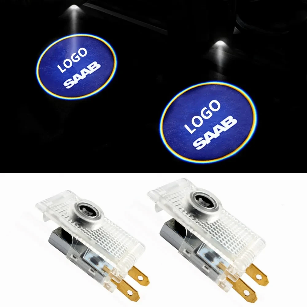 2Pcs-Led-Car-Door-Logo-Laser-Projector-Welcome-Light-For-Saab-9-3-2003 ...