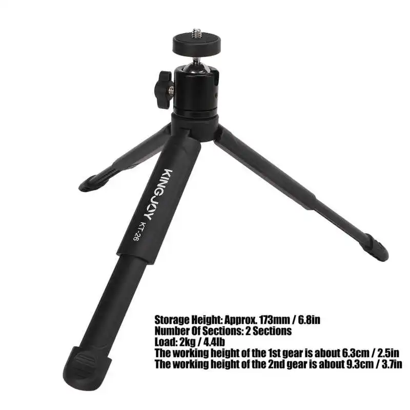 Desktop-Tripod-2-Sections-Retractable-Aluminum-Alloy-Mini-Tripod-for ...