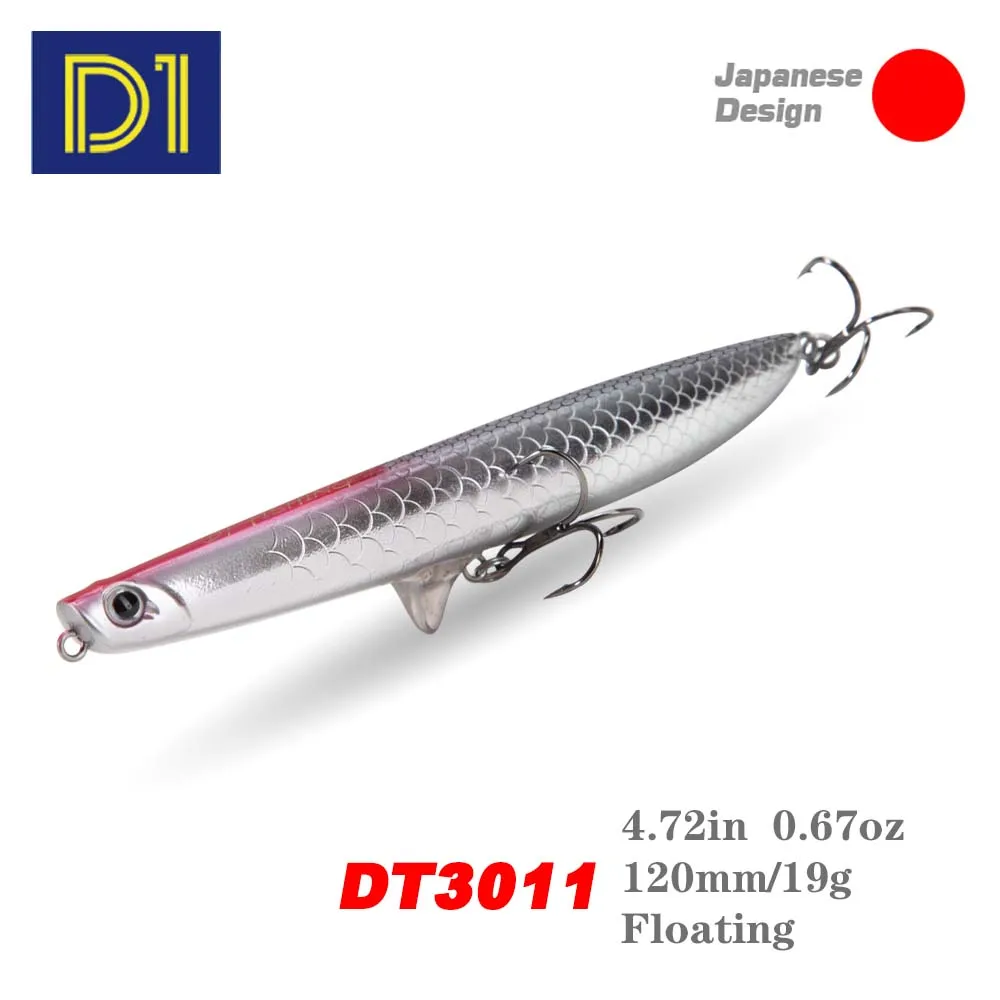 D1-Surface-Floating-Pencil-lure-120mm-19g-Topwater-Popper-Fishing-Lure-WTD-Artificial-Swimbait ...