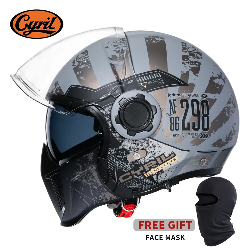 Full-Face-Open-Face-Motorcycle-Helmet-Double-Lens-Modular-Helmet-DOT ...