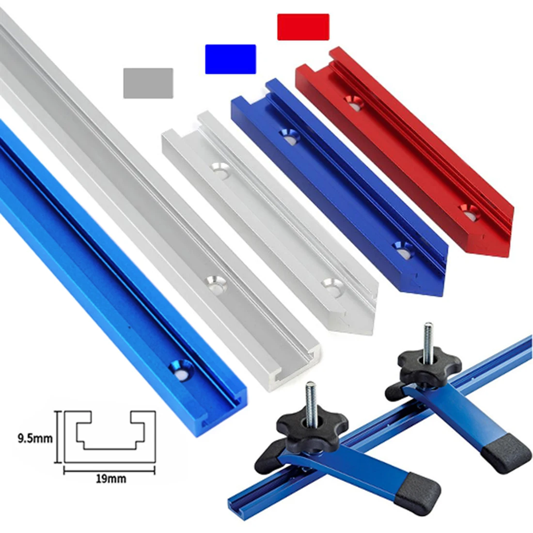 19mm-T-Track-Slot-Miter-Track-Jig-Intersection-Kit-For-Carpentry ...
