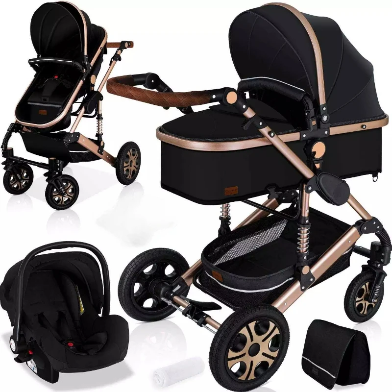 3 in 1 baby stroller multifunctional Shock absorption Newborn Carriage ...