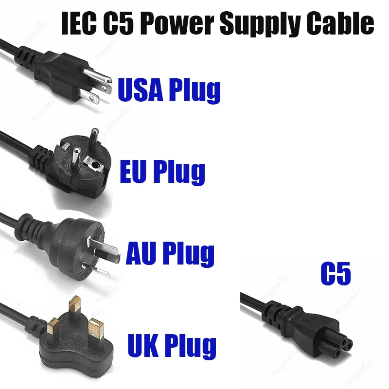 Laptop-Extension-Cable-1-2m-EU-US-USA-AU-UK-IEC-C5-Power-Supply-Cable ...