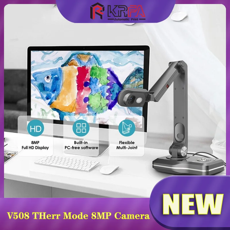 Portable-JOYUSING-V508-Max-scan-Resolution-3256-2440-Three-Mode-8MP-Document-Camera-for-Web ...