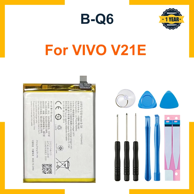 Replacement-Battery-For-VIVO-V21E-5G-V2055-Phone-B-Q6-Large-Capacity ...