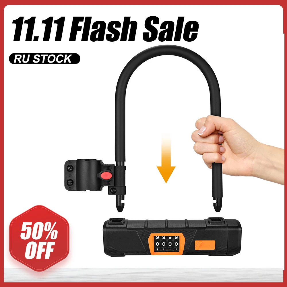 Bike-Alloy-Steel-U-Lock-Anti-Theft-Secure-MTB-Road-Bicycle-Lock ...