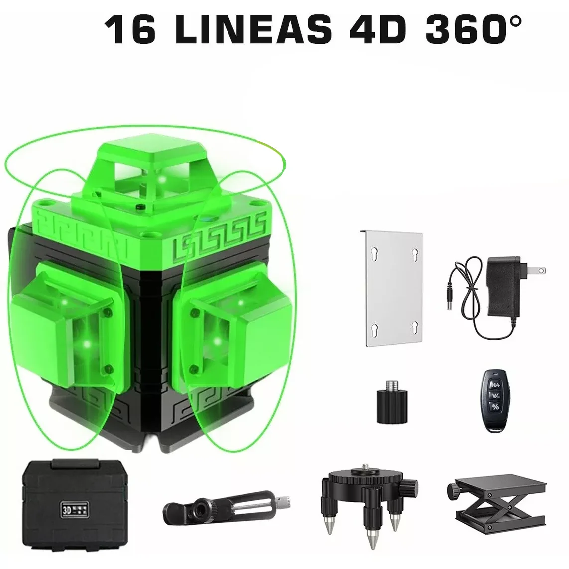 Laser-Level-4x360-Self-Leveling-Laser-Level-Four-Plane-16-Line-Lasers ...